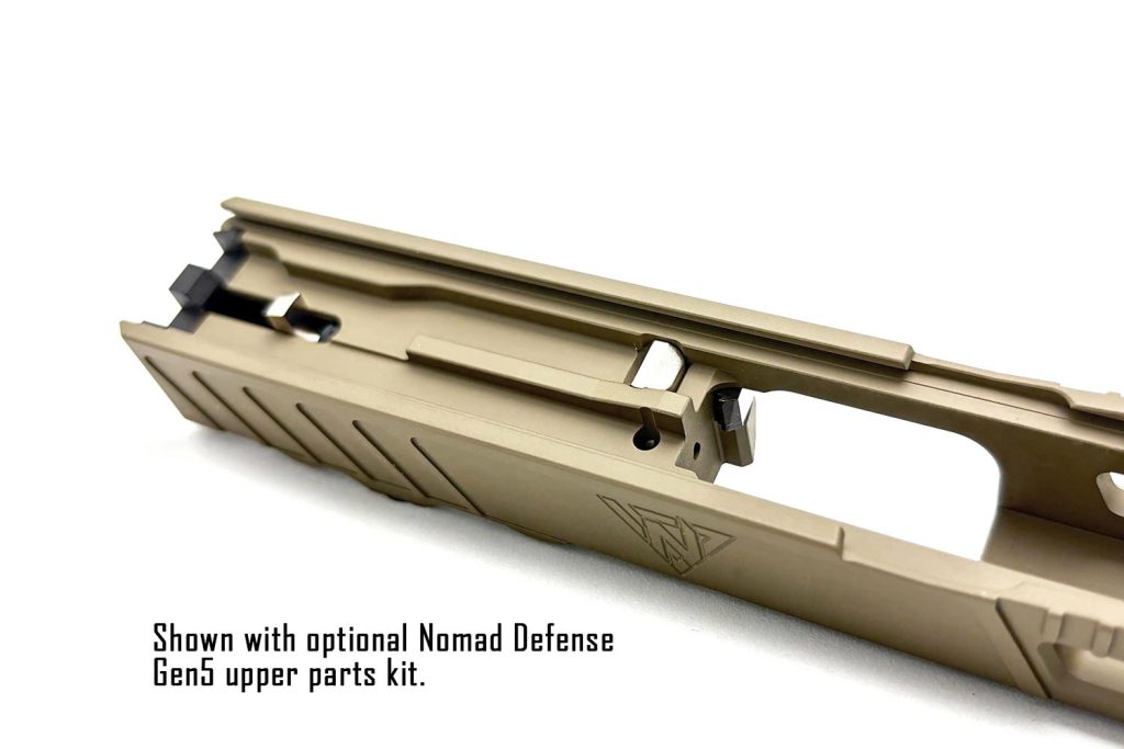 V2 Slide for G19 Gen5 Pistols, Duty Cut, Nomad Defense Nomad Defense